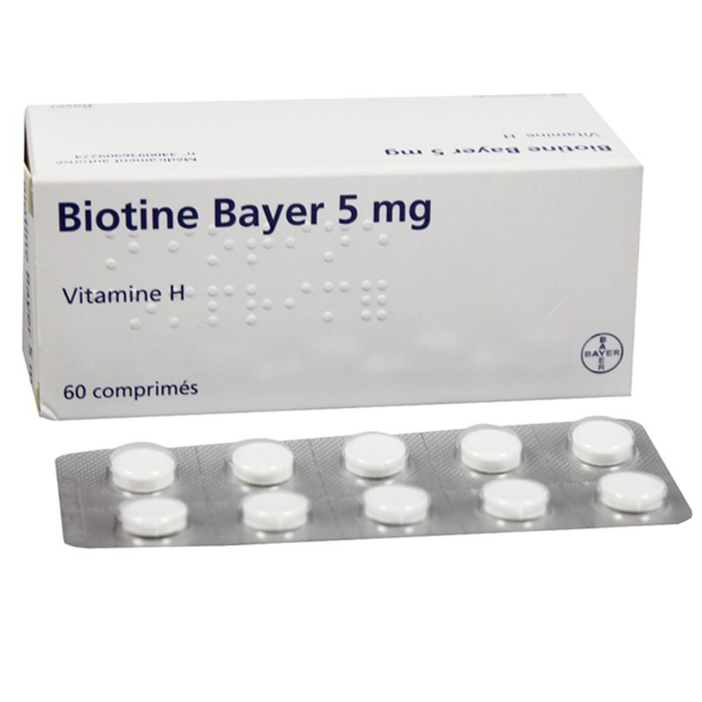 Prix de Biotine Bayer 5mg - 60 comprimés