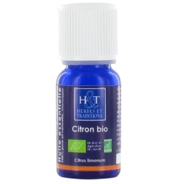 Citron zeste (citrus limon) bio - 10.0 ml - huiles essentielles 10ml - herbes et traditions ...