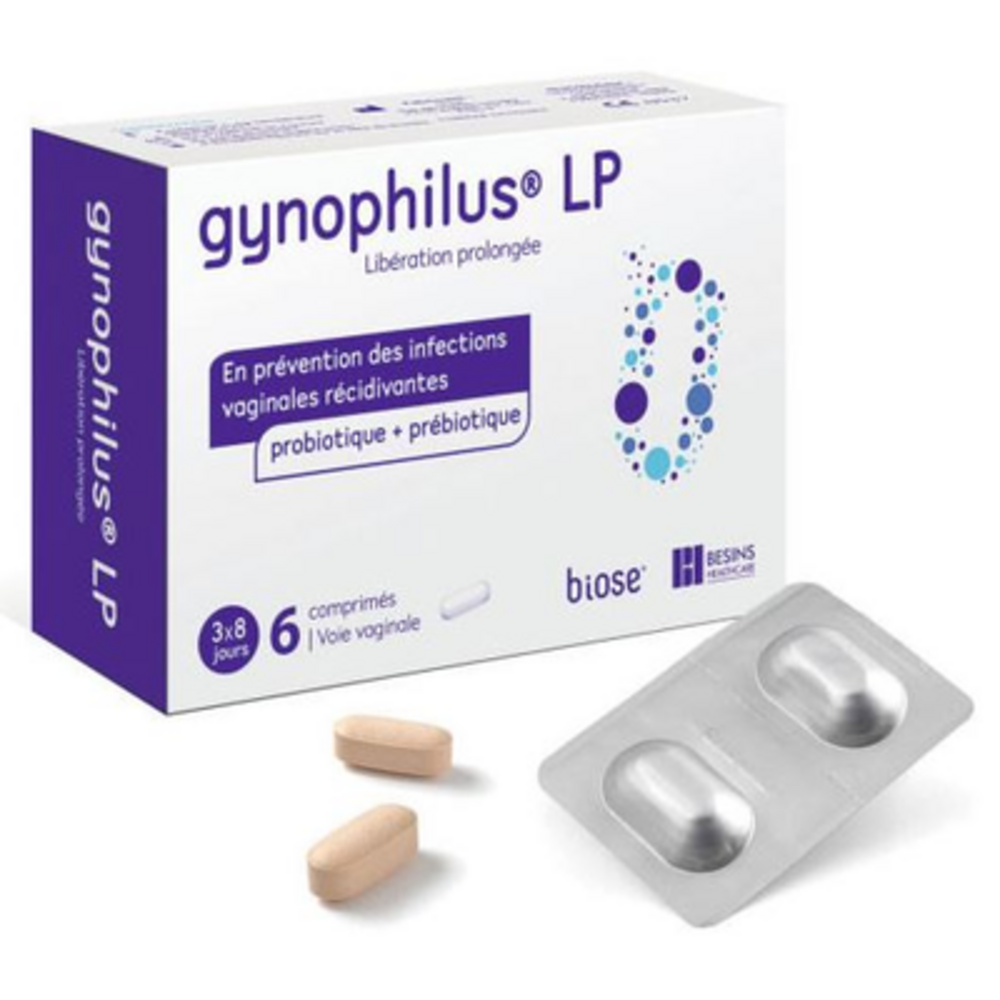 BESINS Gynophilus LP Flore vaginale 6 gélules LP - Prix