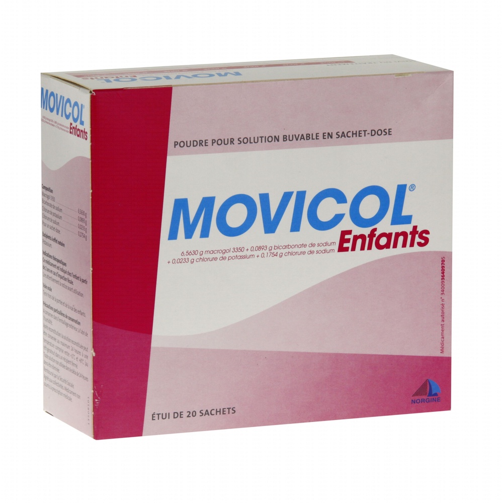 Movicol enfants poudre pour solution buvable - 20 sachet-doses ...