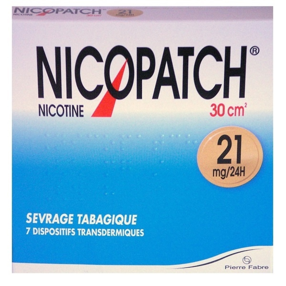 Prix de NICOPATCH 21mg/24h (52,5mg/30cm2) DISP TRANSDERM B/7 - Pierre ...