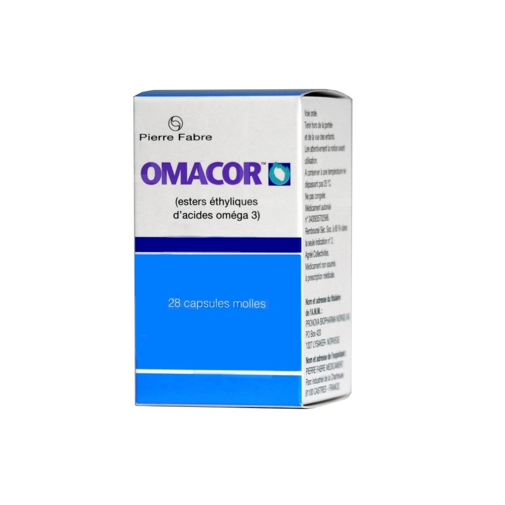 Prix d'Omacor capsule molle - Pierre Fabre