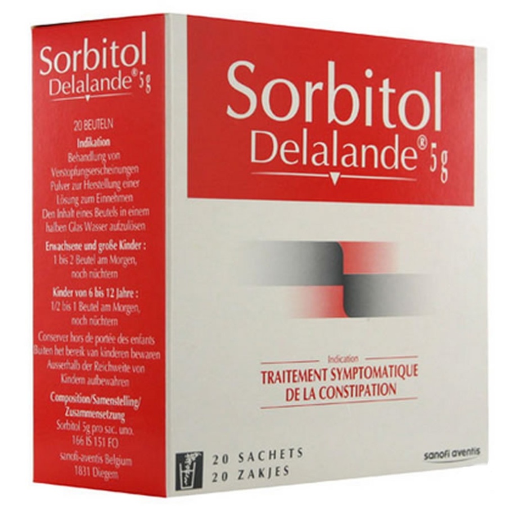 Prix de SORBITOL DELALANDE 5g PDR SOL BUV B/20 - Sanofi Aventis France