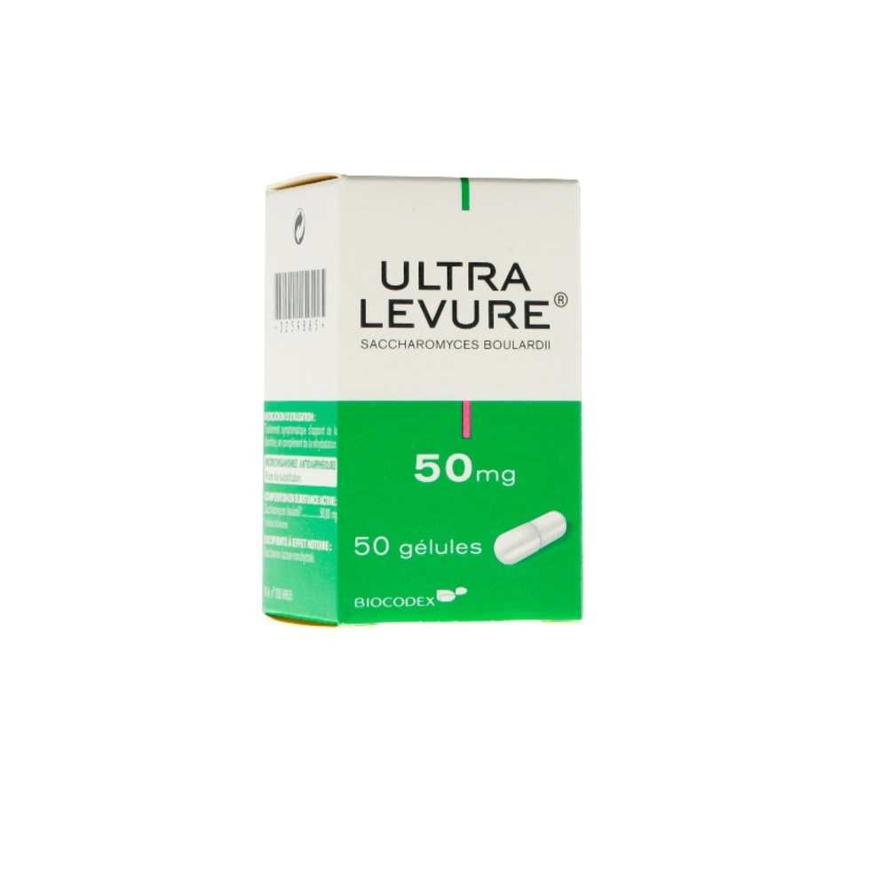 Prix d'Ultra levure 50mg gélules antidiarrhéiques - BIOCODEX